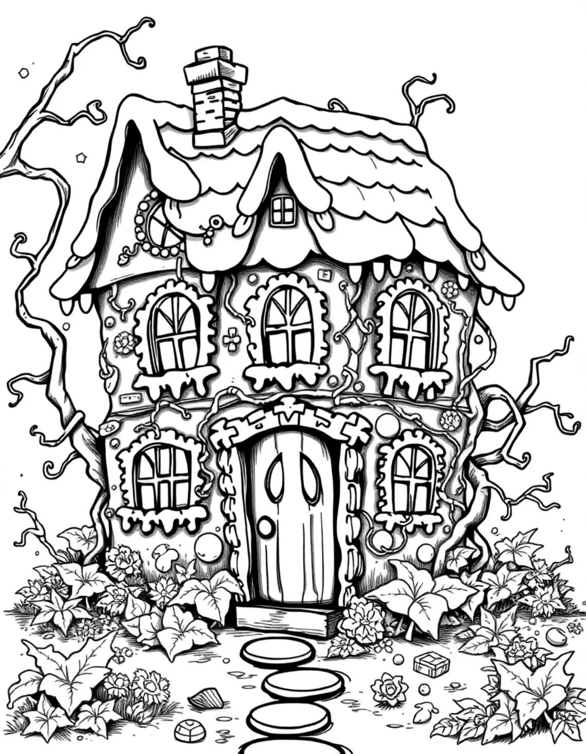 Gothic Christmas Coloring Pages | Digital Download | Dark Holiday ...