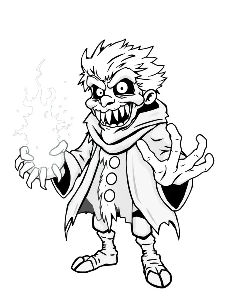 Gothic Christmas Coloring Pages | Digital Download | Dark Holiday ...