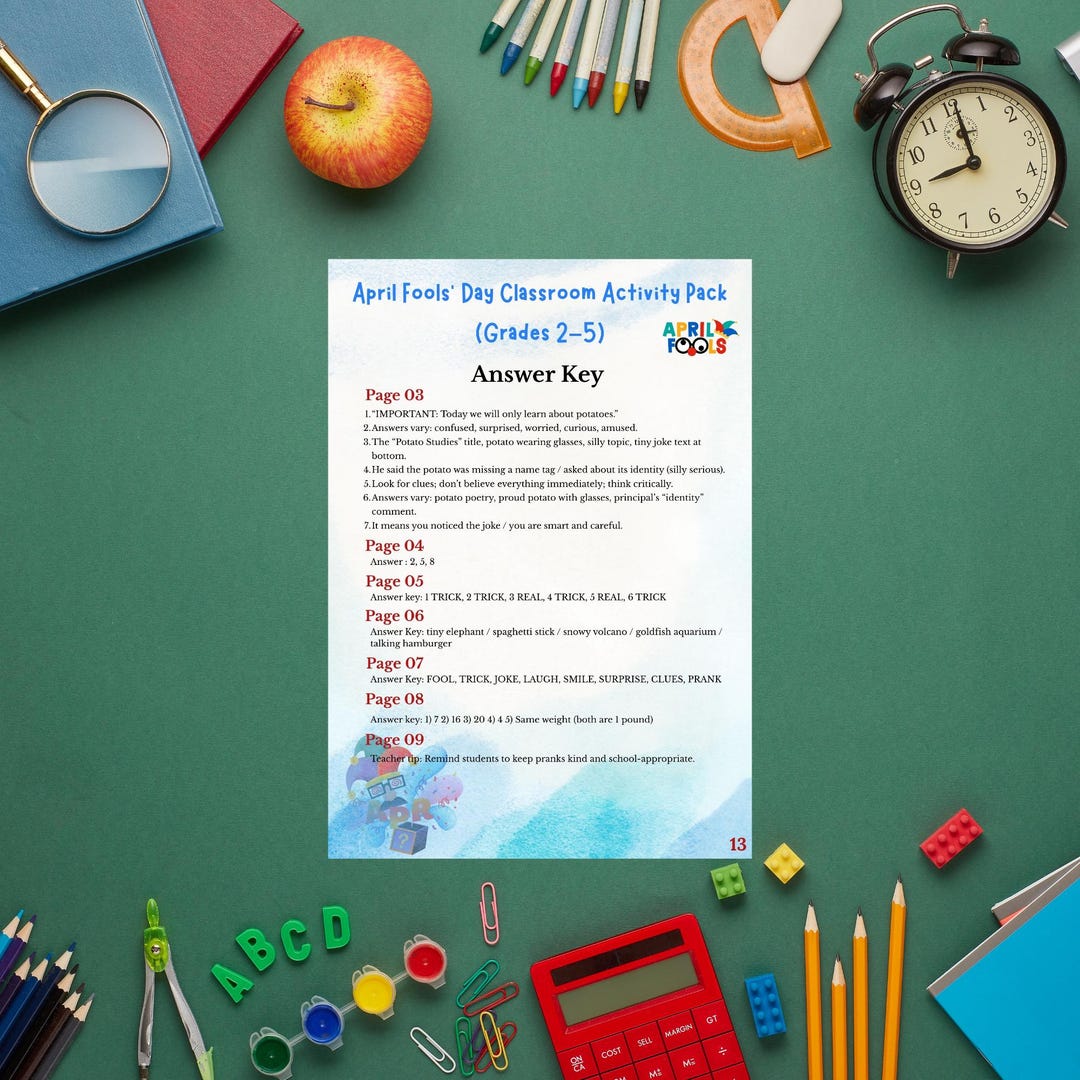 April Fools Day Classroom Activities Pack | Funny Games, Riddles ...
