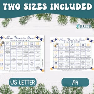 New Years Eve Ice Breaker Printable Game NYE Dice Breaker Printable New ...
