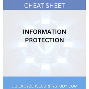 CISSP Domain 2 Laminated Cheat Sheet | Information Protection Study ...