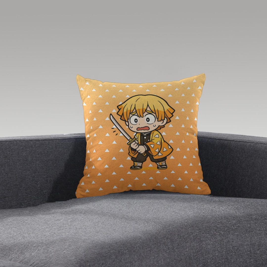 Zenitsu Agatsuma Themed Demon Slayer Pillow & Pillowcase for Demon ...