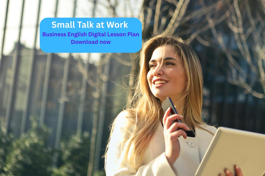 Business English Lesson Plan - Small Talk at Work B1/B2 - Etsy