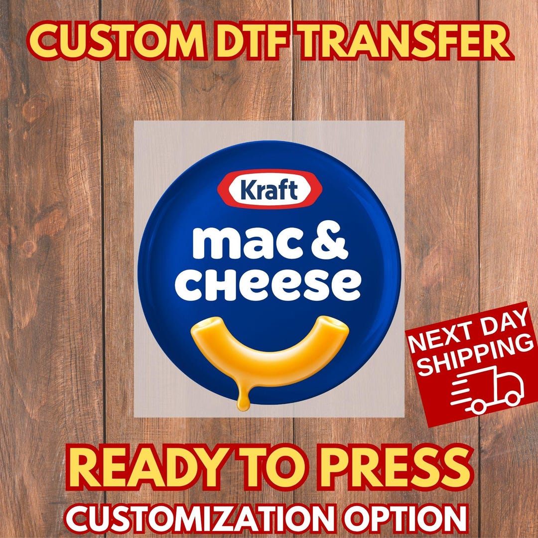 Mac and Cheese DTF Transfers Ready to Press for Tee Shirt Funny ...
