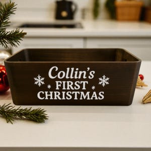 Christmas Eve Box – Baby’s First Christmas Keepsake Customizable - Etsy