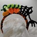 Handmade Halloween Headband: Pumpkin & Spider Crown, Sassy Festival ...