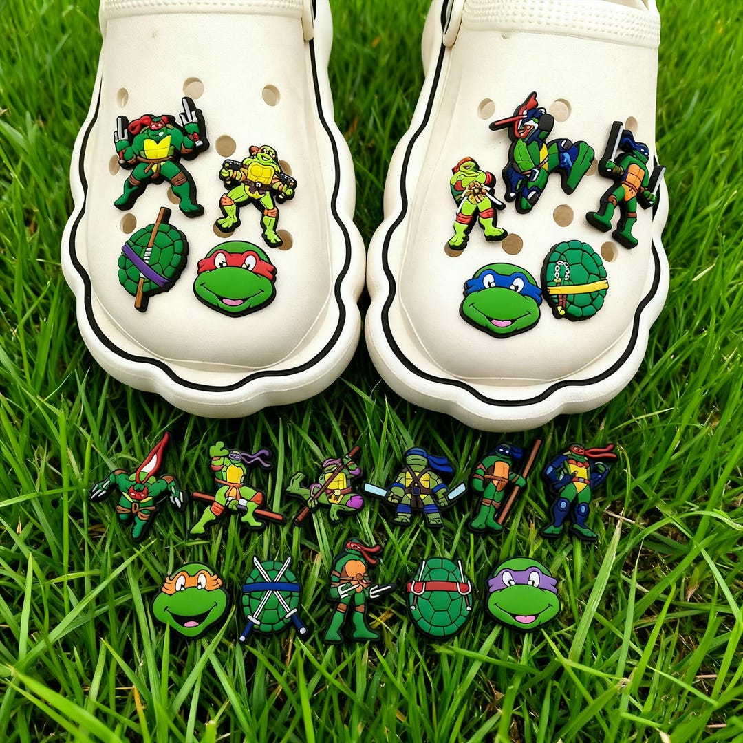 Teenage Mutant Ninja Turtles Shoe Charms for Crocs, TMNT Cartoon Clog ...