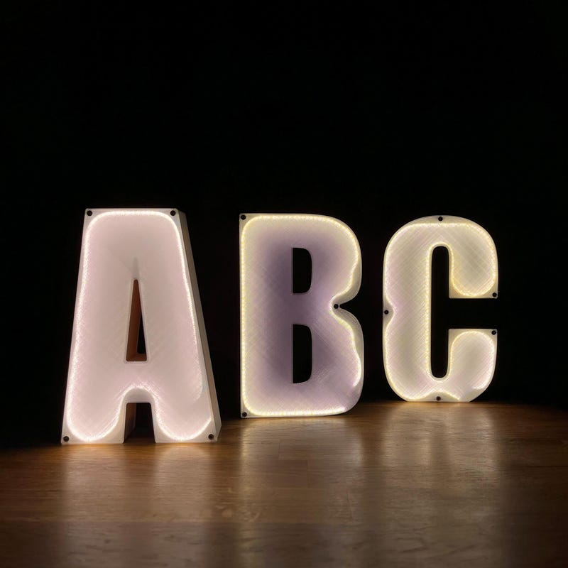 Light up Letters - Etsy UK