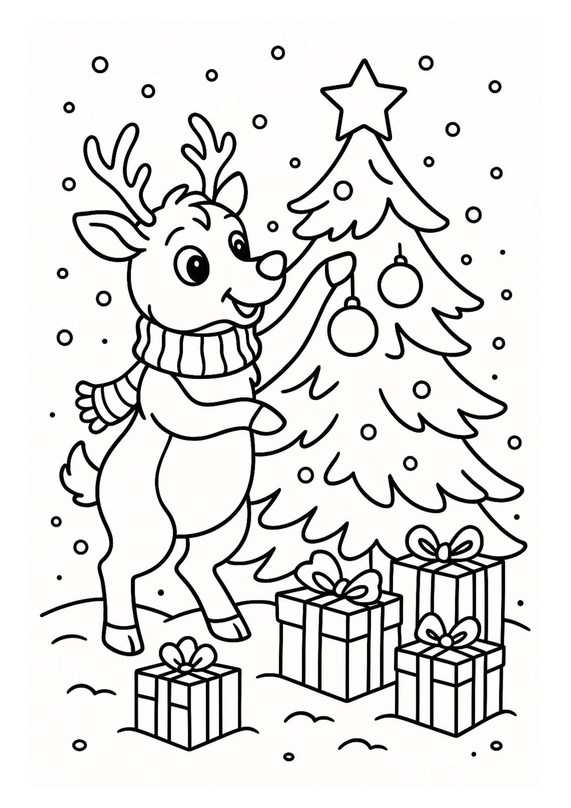 Christmas Coloring Pages for Kids | Holiday Printable Book With Santa ...