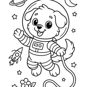 Puppy Coloring Pages for Kids – 15 Cute Dog Activity Sheets, A4 & US ...