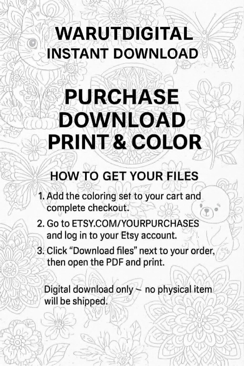 Winter Animals Coloring Pages for Kids - Etsy