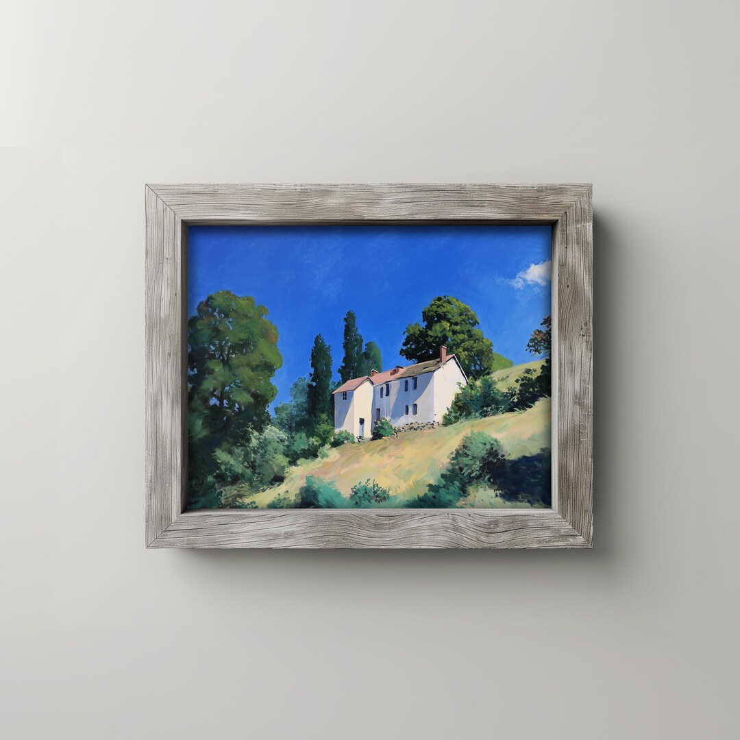 Rustic Countryside Café Print - Etsy