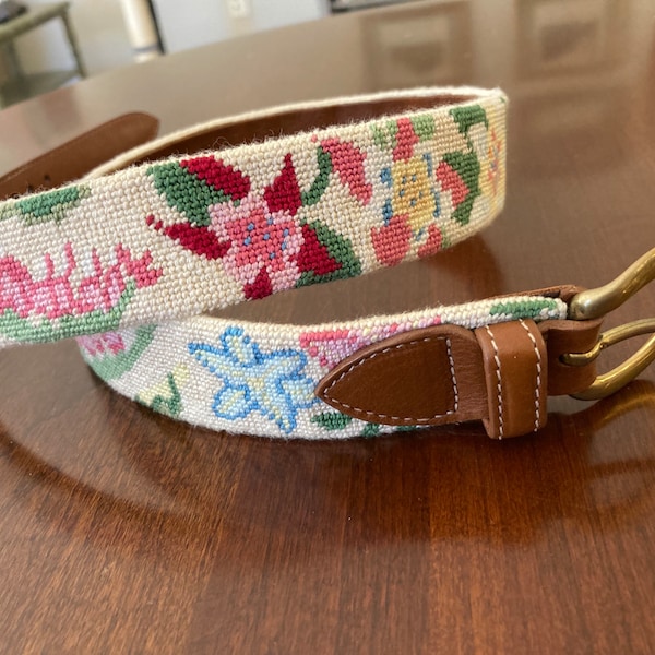 Needlepoint Belt - Etsy