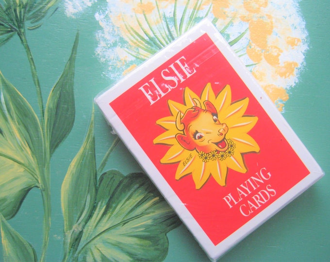 Rare Vintage Elsie the Cow Playing Cards, Borden's Elsie the Cow ...