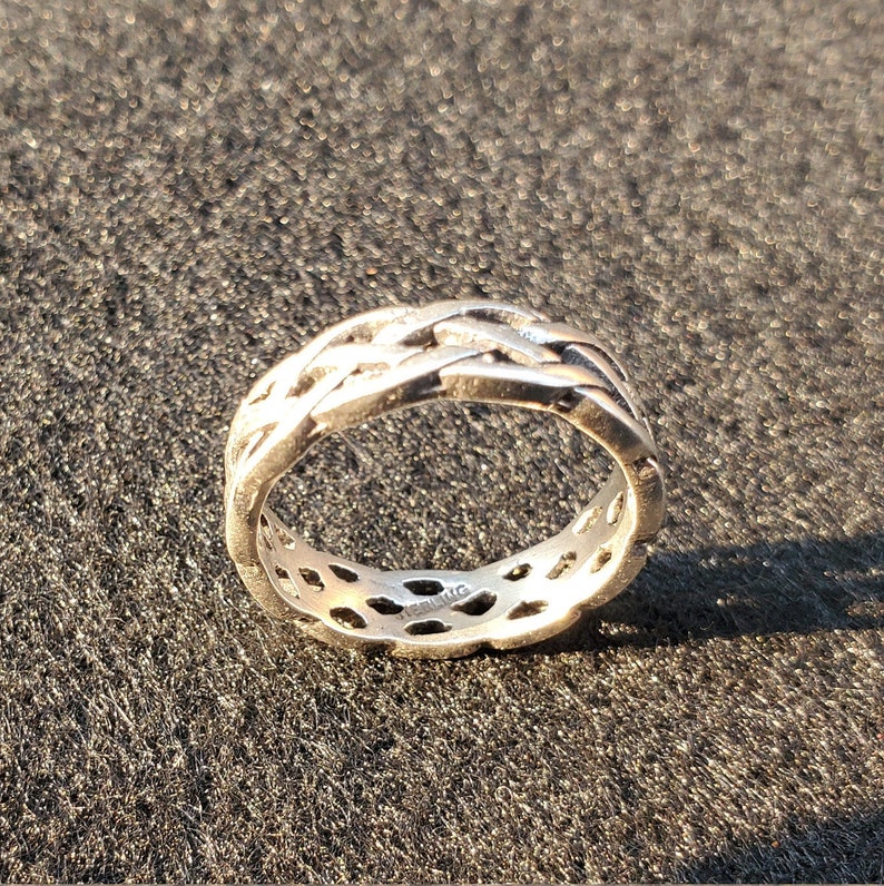 Sterling Silver Open Weave Celtic Knot Ring - Etsy