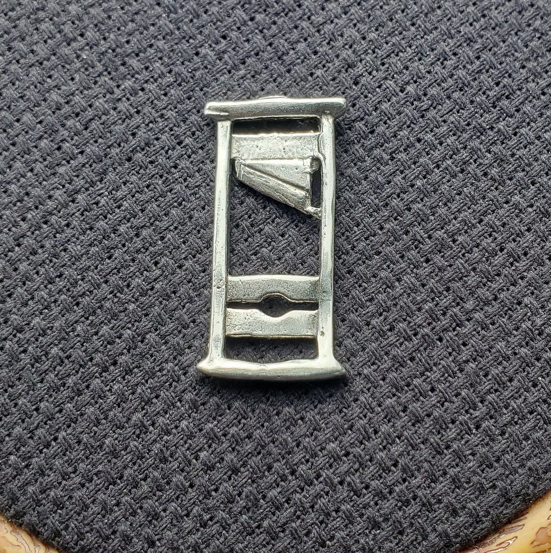 Sterling Silver Guillotine Pin - Etsy