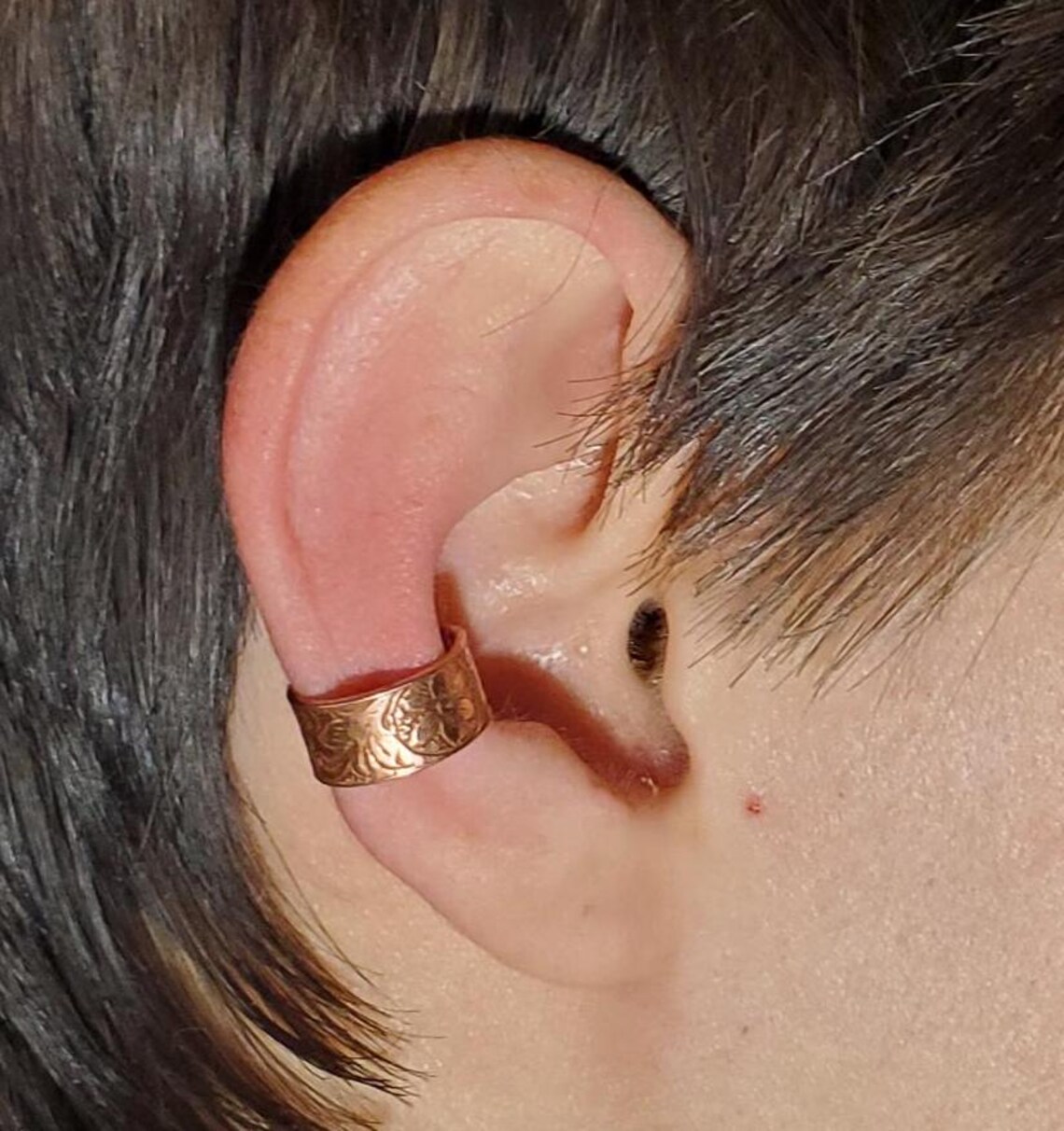 Copper Floral Earcuff - Etsy