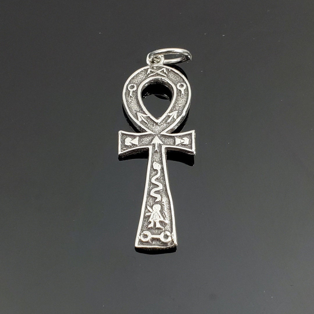 Medium Sterling Silver Ankh Pendant - Etsy