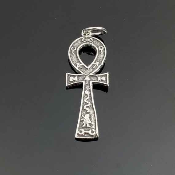 Medium Sterling Silver Ankh Pendant | Etsy
