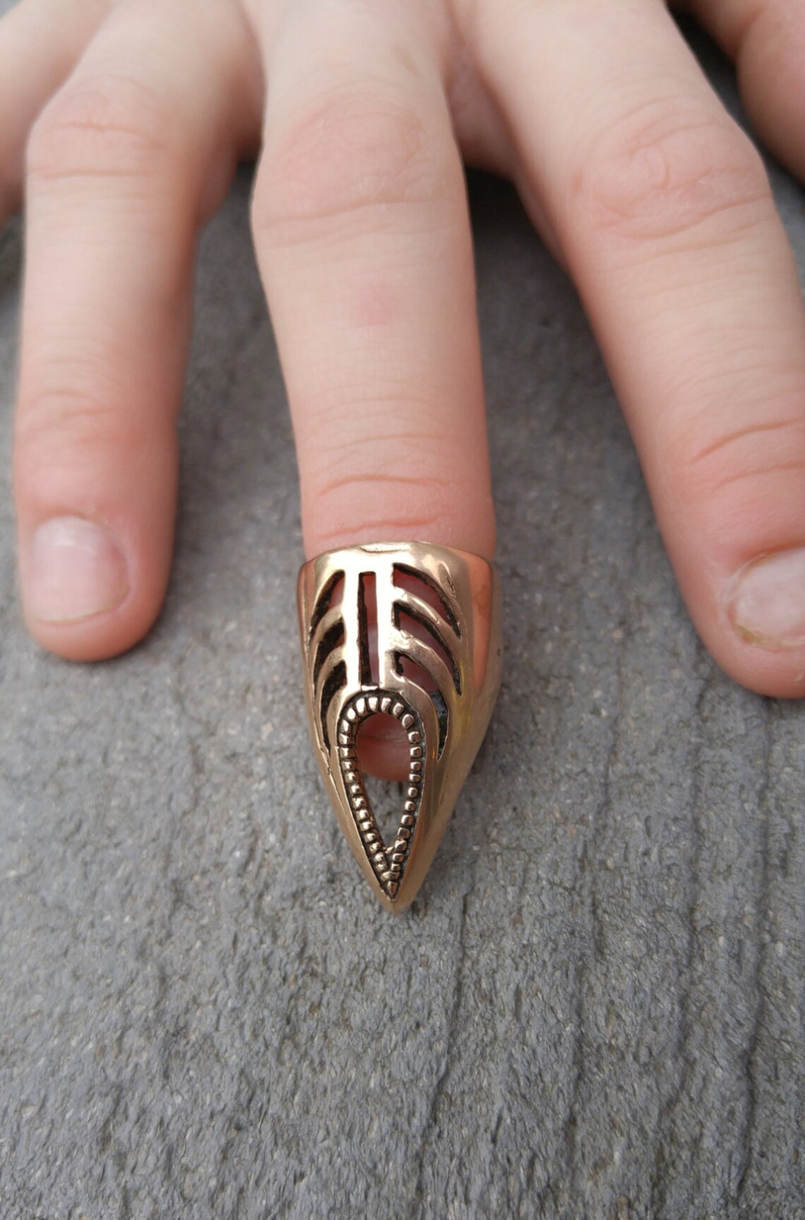 Bronze Claw Ring | Etsy