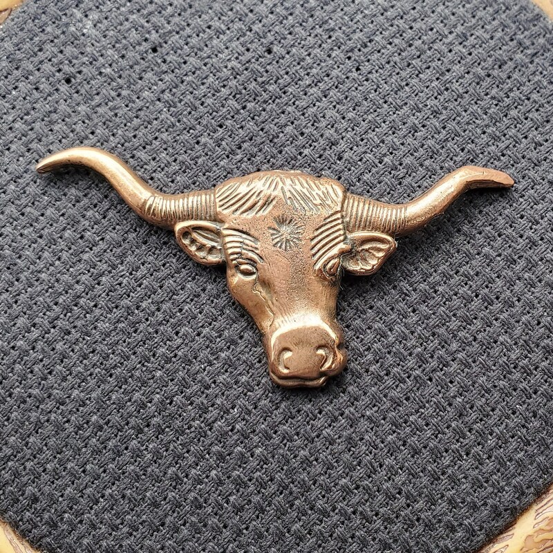 Bull Brooch - Etsy