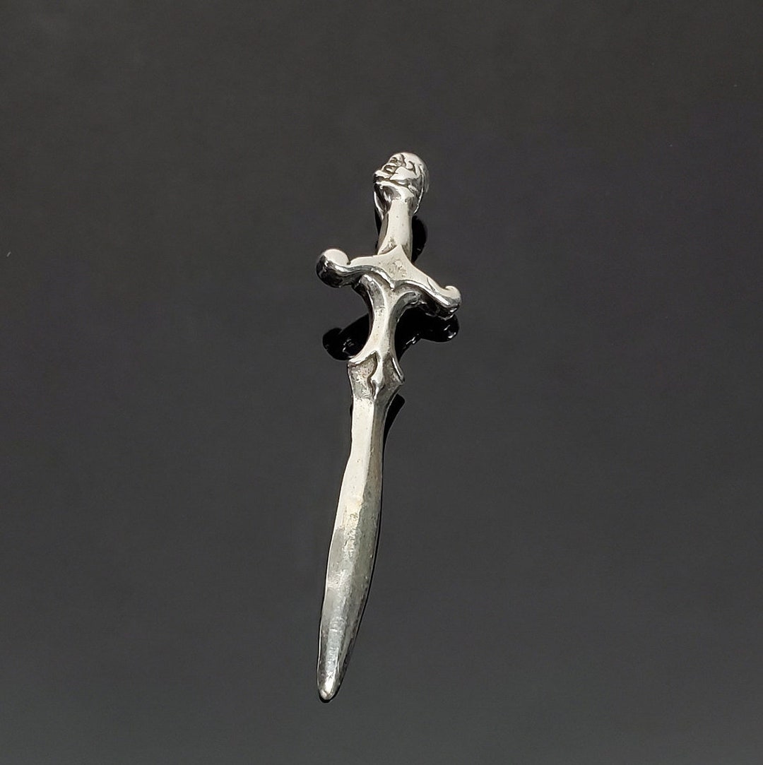 Sterling Silver Excalibur Pendant - Etsy