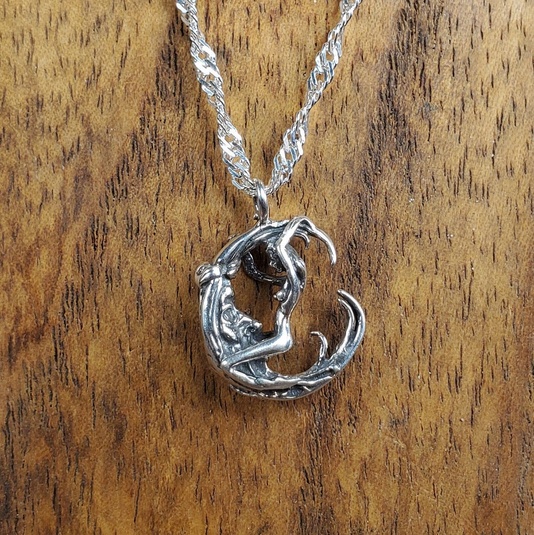 Moon Rider Pendant - Etsy