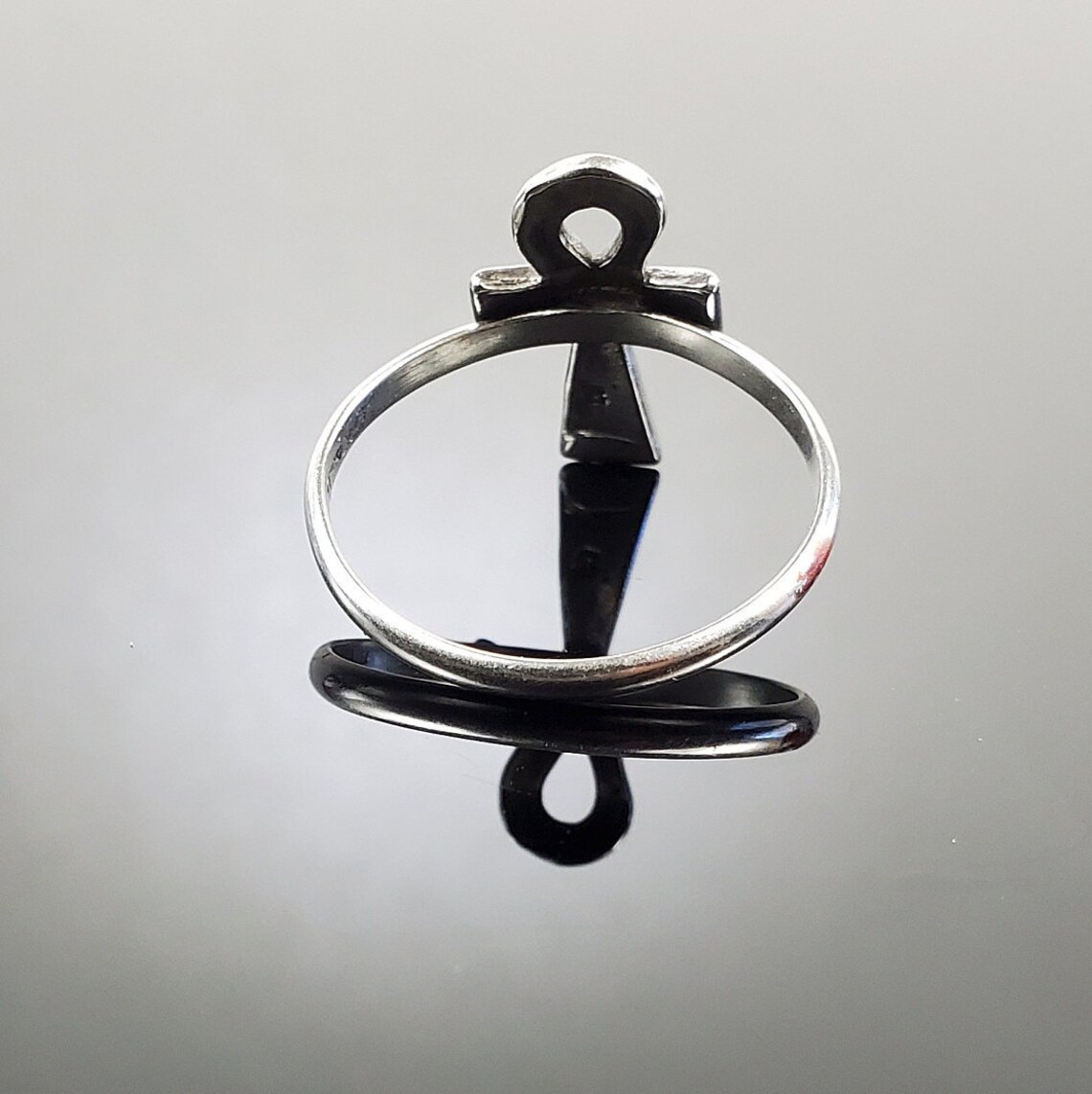 Sterling Silver Ankh Ring - Etsy