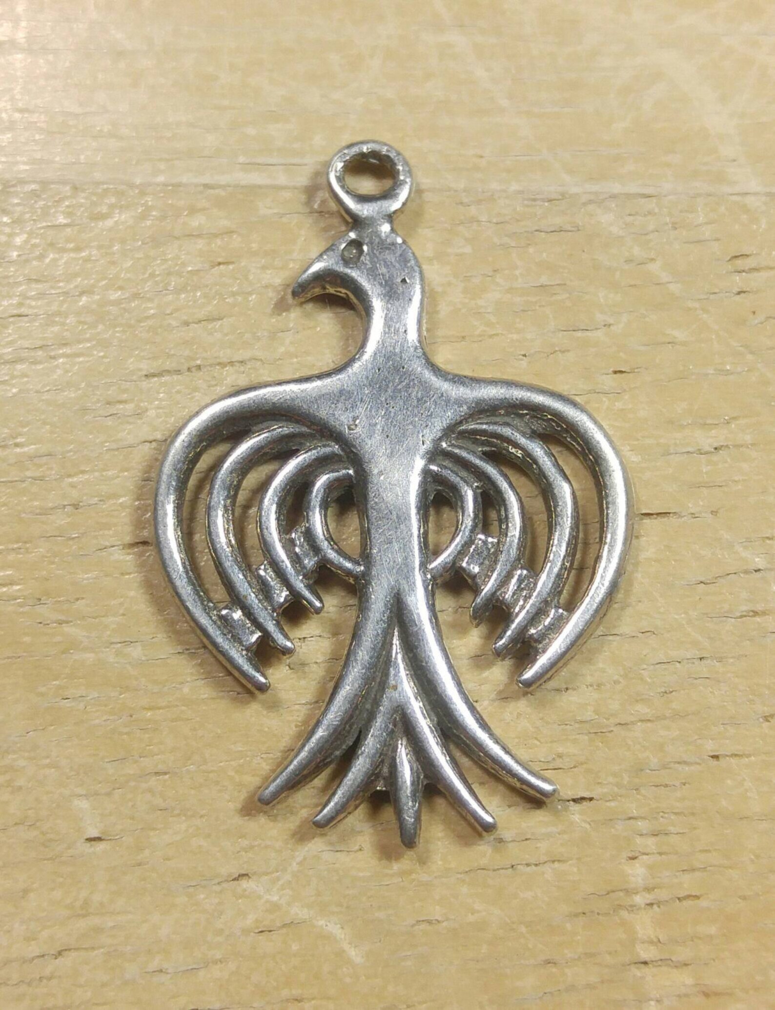 Sterling Silver Phoenix Pendant - Etsy.de