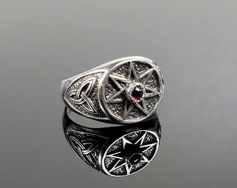 Heptagram Ring - Etsy