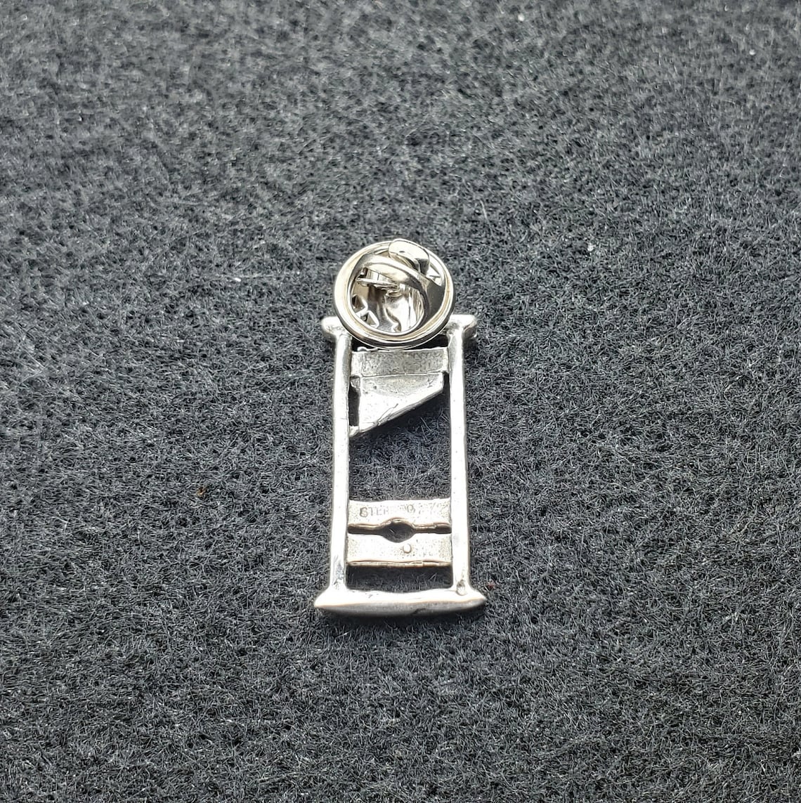 Sterling Silver Guillotine Pin - Etsy