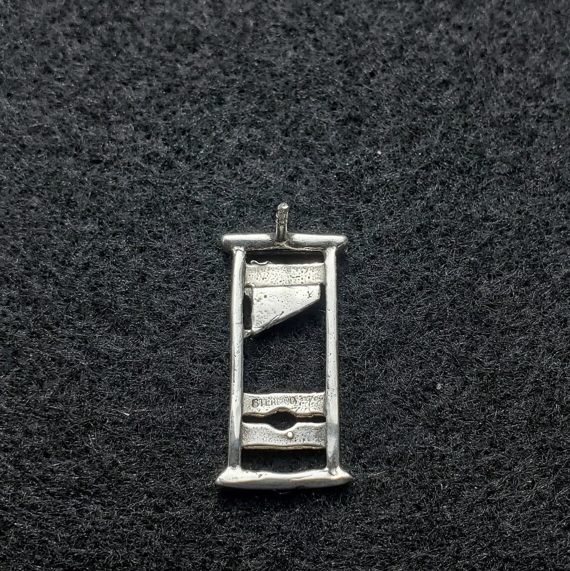 Sterling Silver Guillotine Pin - Etsy