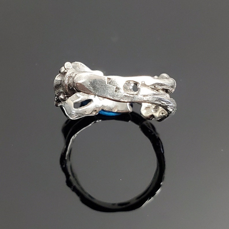 Sterling Silver Skeleton Ring - Etsy