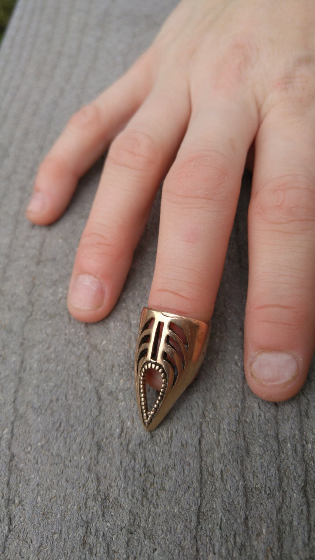 Bronze Claw Ring - Etsy