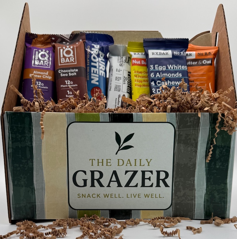 Protein Bars Variety Snack Box, College Care Package, Corporate Gifting ...