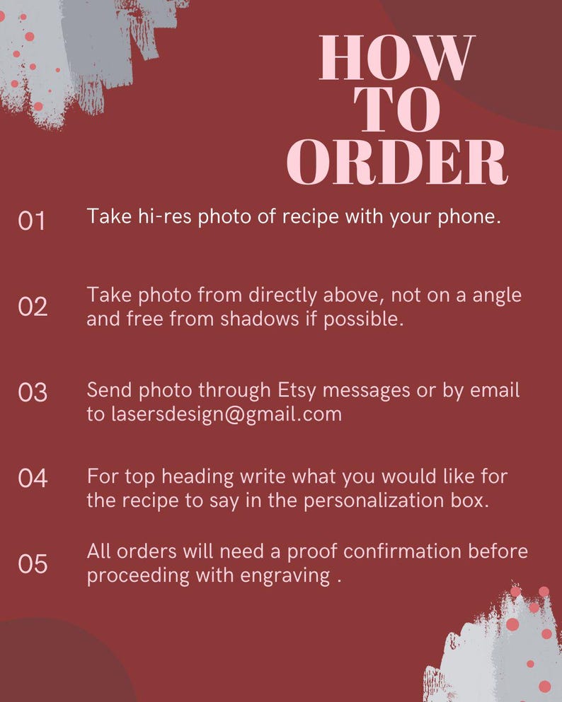 Capture Your Family's Legacy With a Custom Engraved Recipe Cutting ...