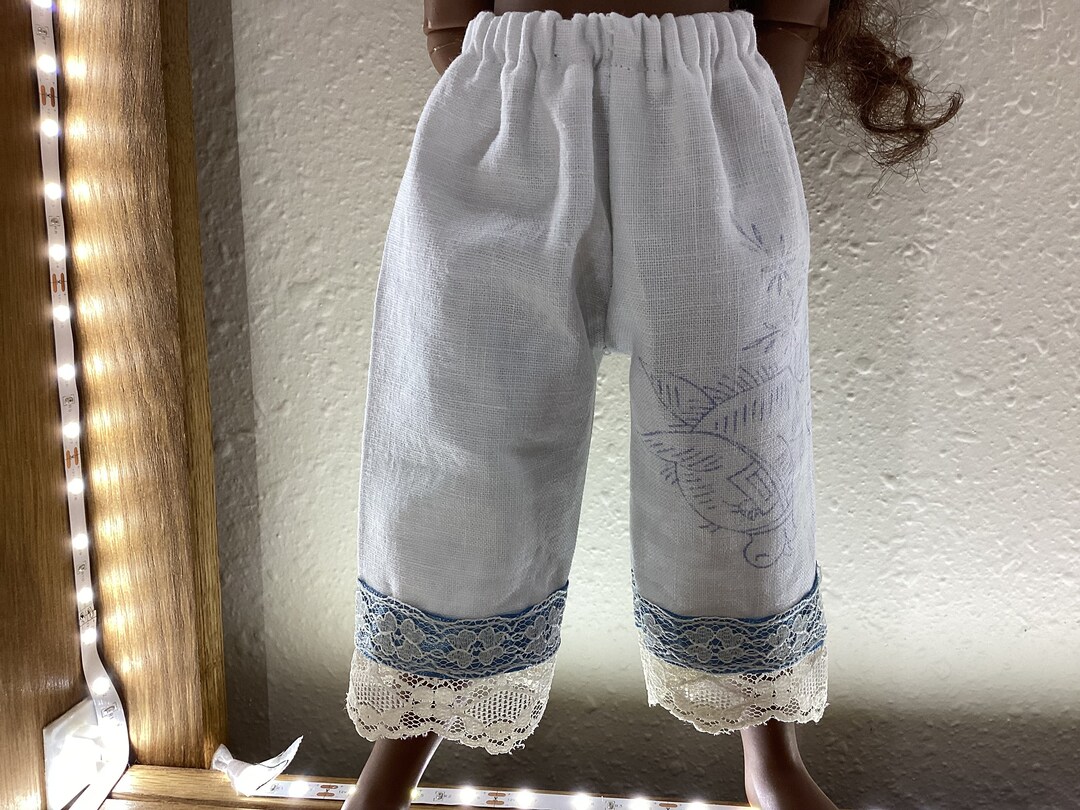 Vintage Fabric, Transfer, Donkey, Bloomers, 14 Doll Clothes, Ruby Red ...