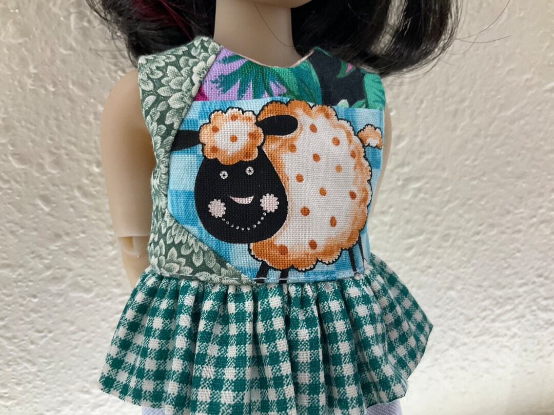 Sheep Ruffled Top 12 Doll Clothes Ruby Red Siblies Ooak - Etsy
