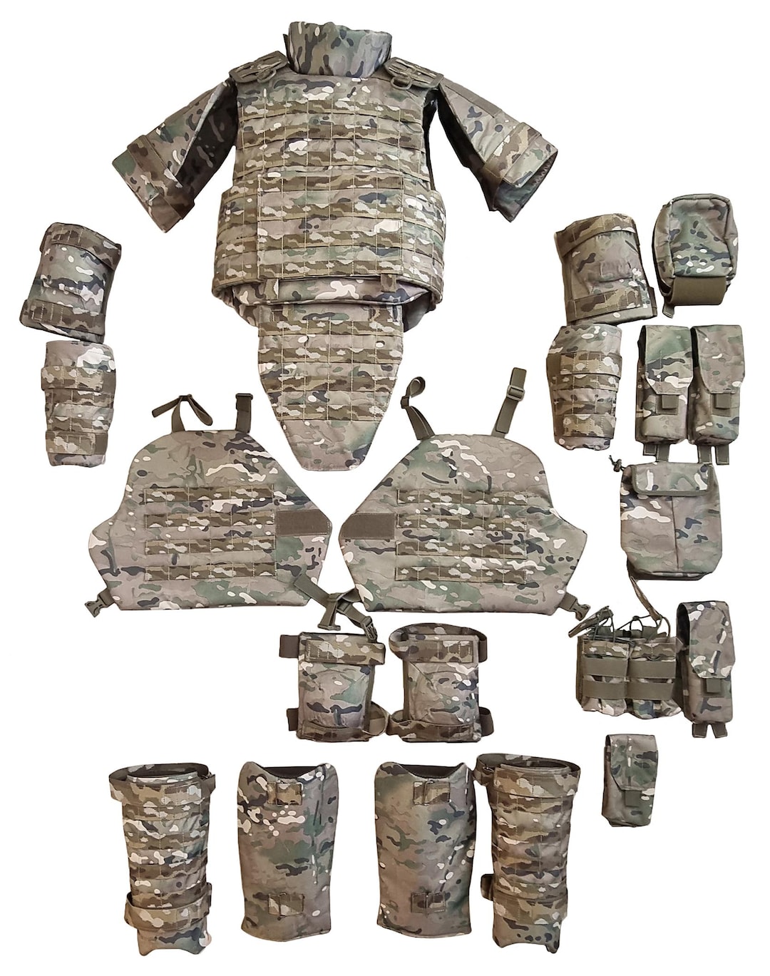 Body Armor M \ L Gear Protection Multicam: IIIA Bulletproof Tactical ...