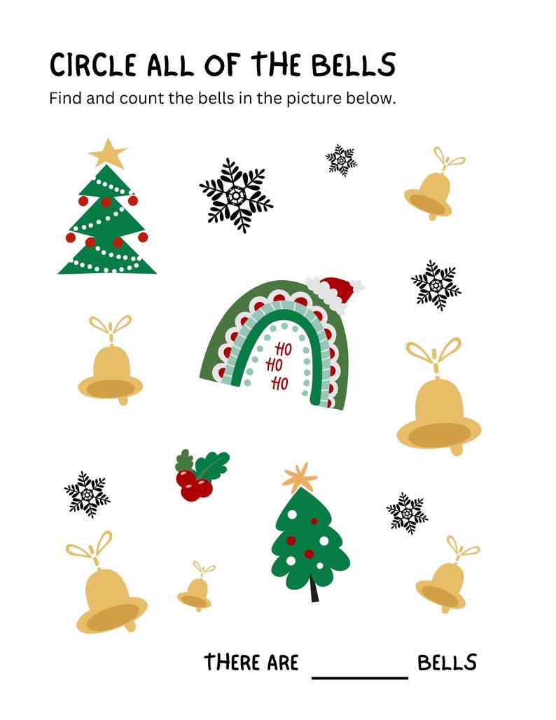 100 Christmas Coloring Sheets, Printable Holiday Pages for Kids and ...
