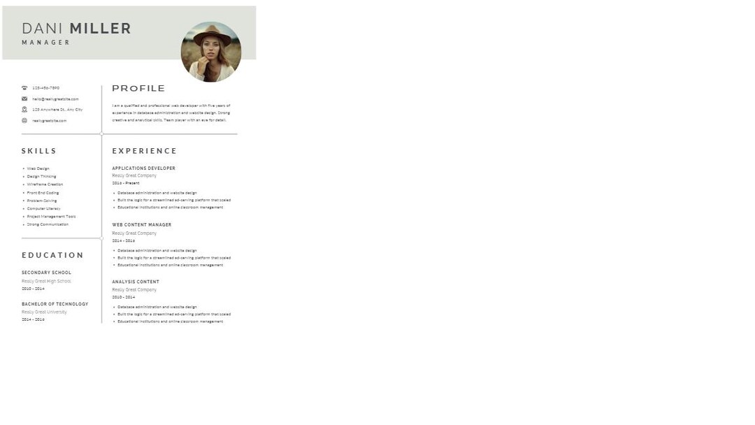 Editable European Resume Template - Etsy