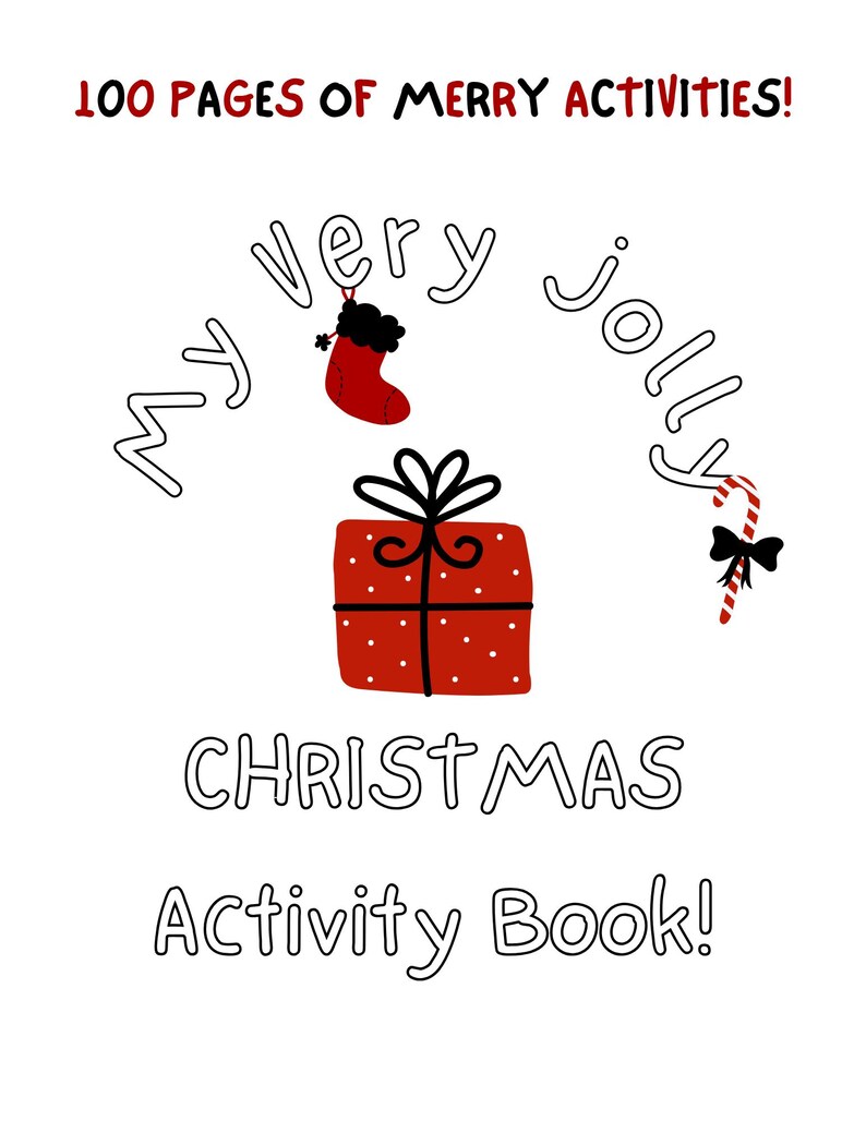 100 Christmas Coloring Sheets, Printable Holiday Pages for Kids and ...