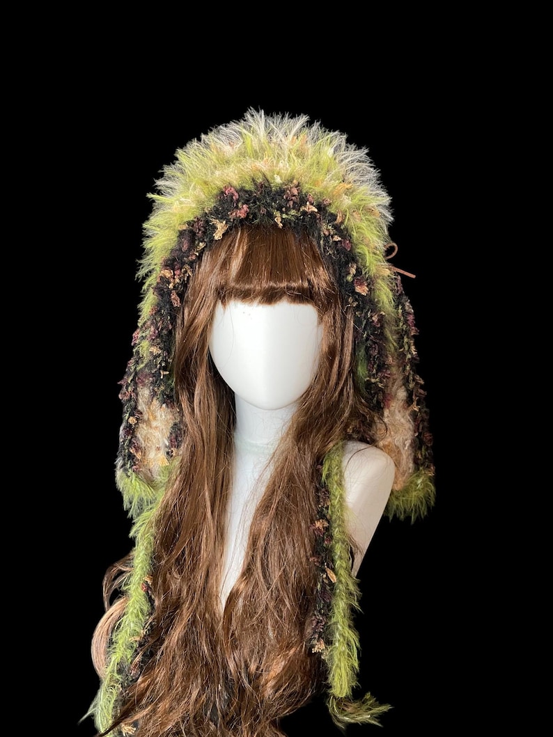 Enchanted Forest Rabbit Ear Crochet Hood - Handmade - Etsy
