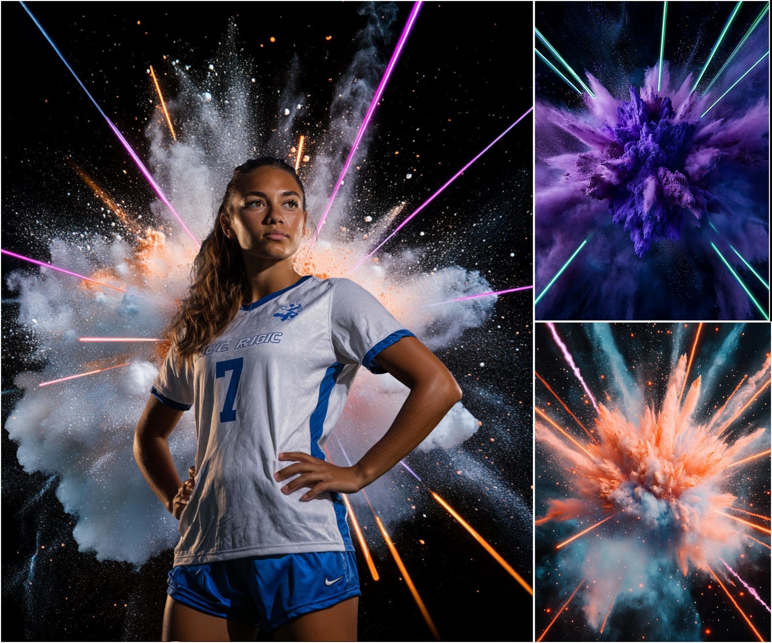 Color Powder Burst Photography Backdrops: Sports Portraits (digital ...