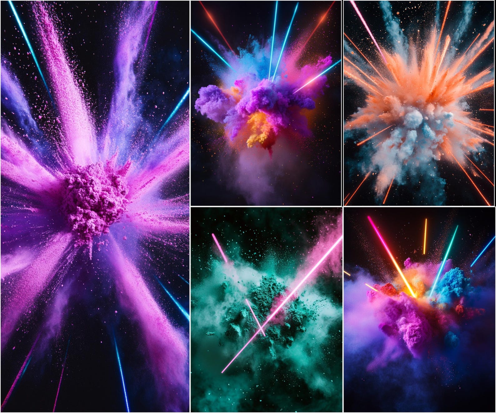 Color Powder Burst Photography Backdrops: Sports Portraits (digital ...