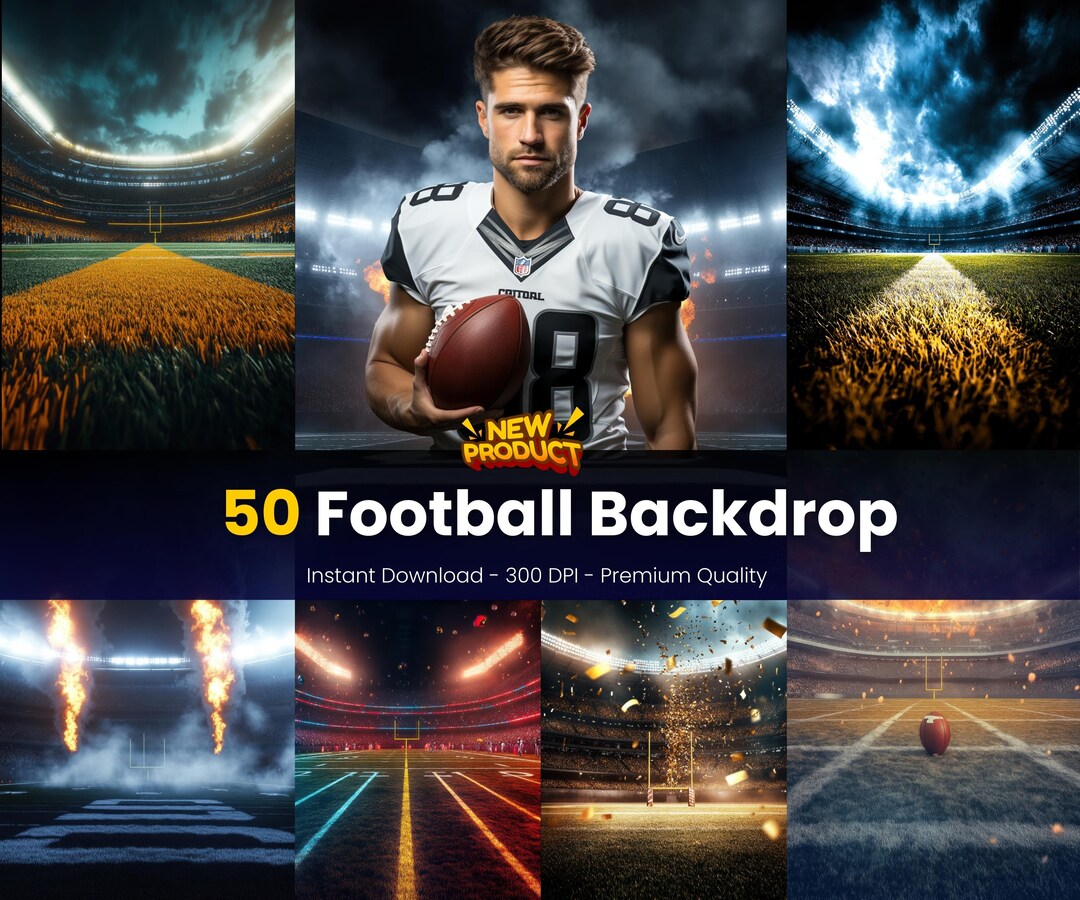 Football Photography Backdrop: High-resolution Sport Backgrounds - Etsy