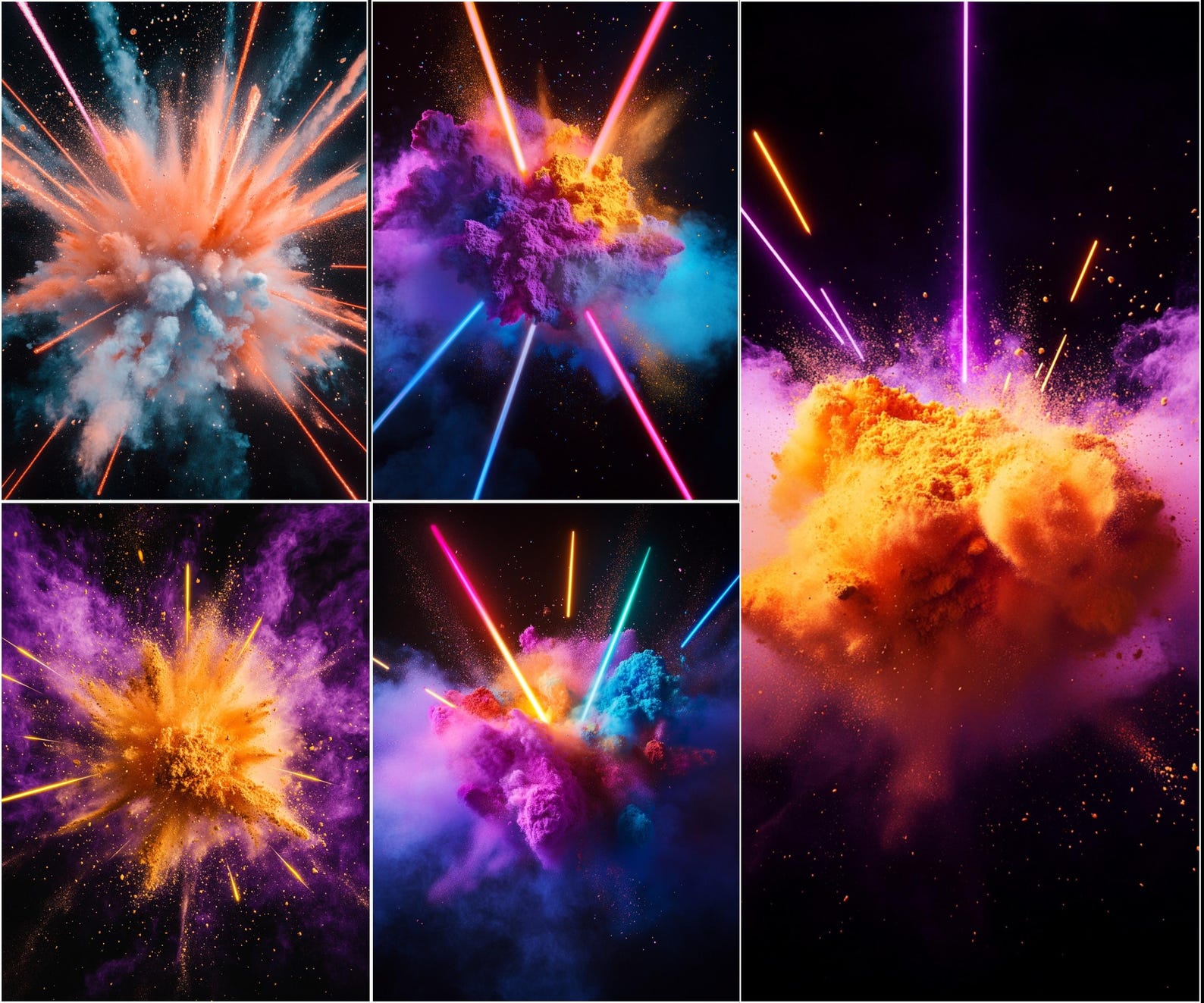 Color Powder Burst Photography Backdrops: Sports Portraits (digital ...