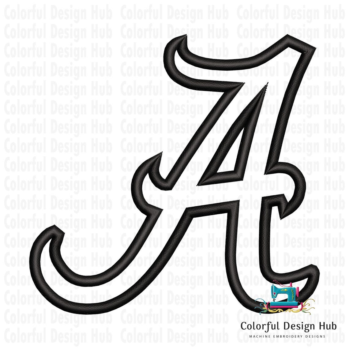 Letter A Applique Design, Machine Embroidery File - Etsy