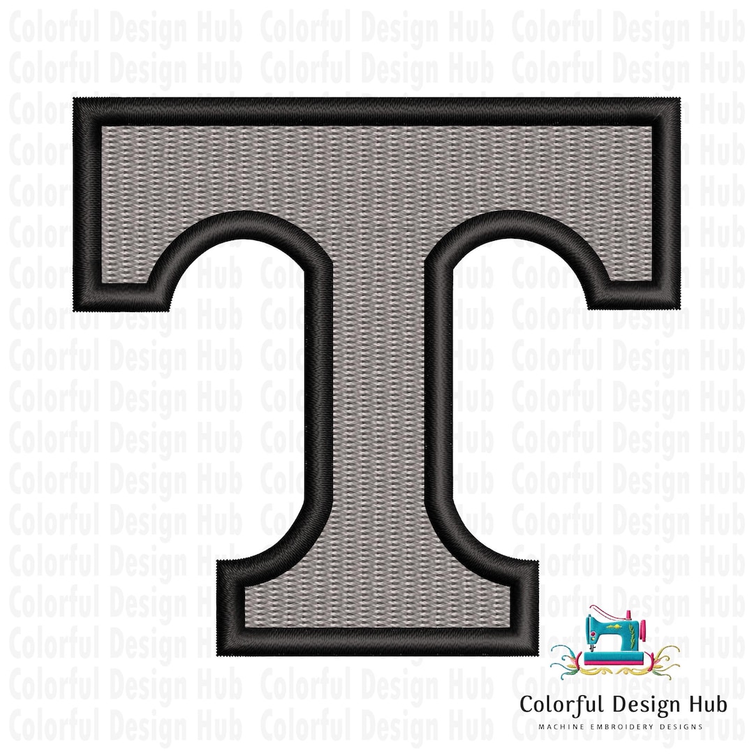 Letter T Embroidery Design, Power T Machine Embroidery File Download - Etsy
