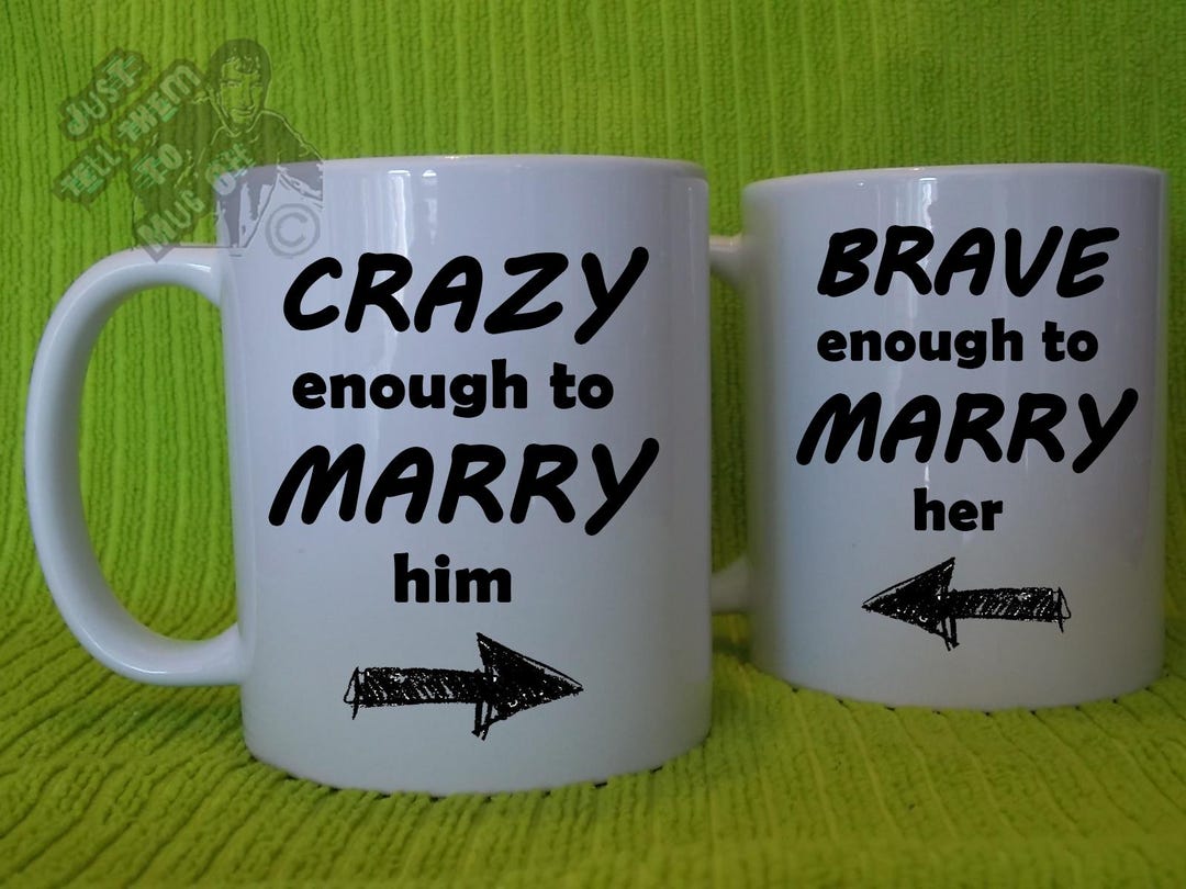 TWO X Funny Adult, Couples Mugs - *WARNING: SWEARING* - Brave Enough to ...